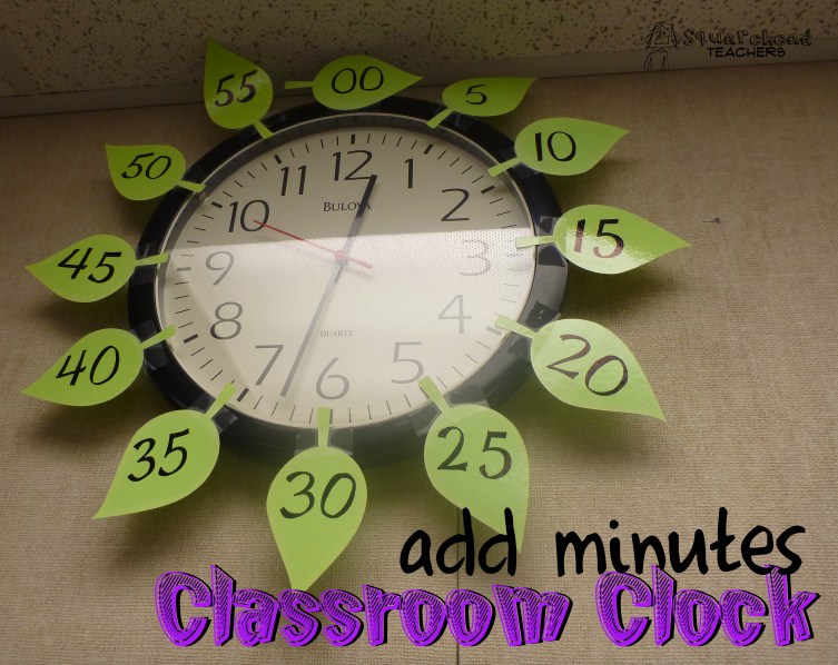Kid-Friendly Classroom Clock | Squarehead Teachers