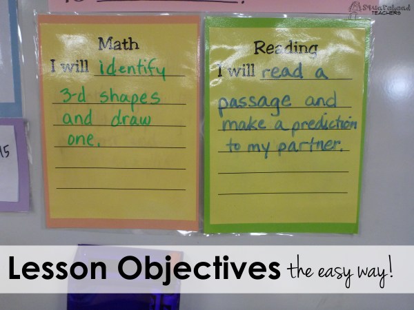 Lesson Objectives Signs (free signs!) | Squarehead Teachers