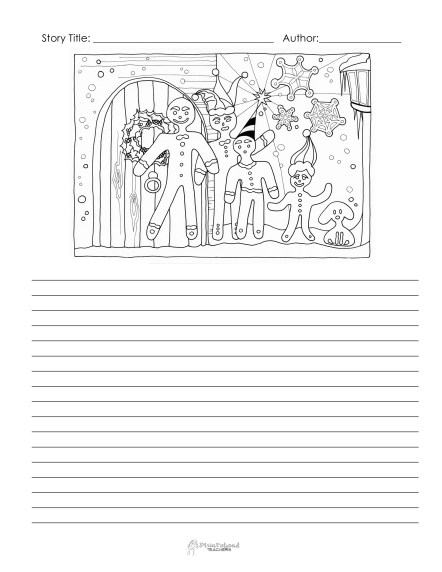 Christmas/Winter Story Starter Pages (free!) | Squarehead Teachers