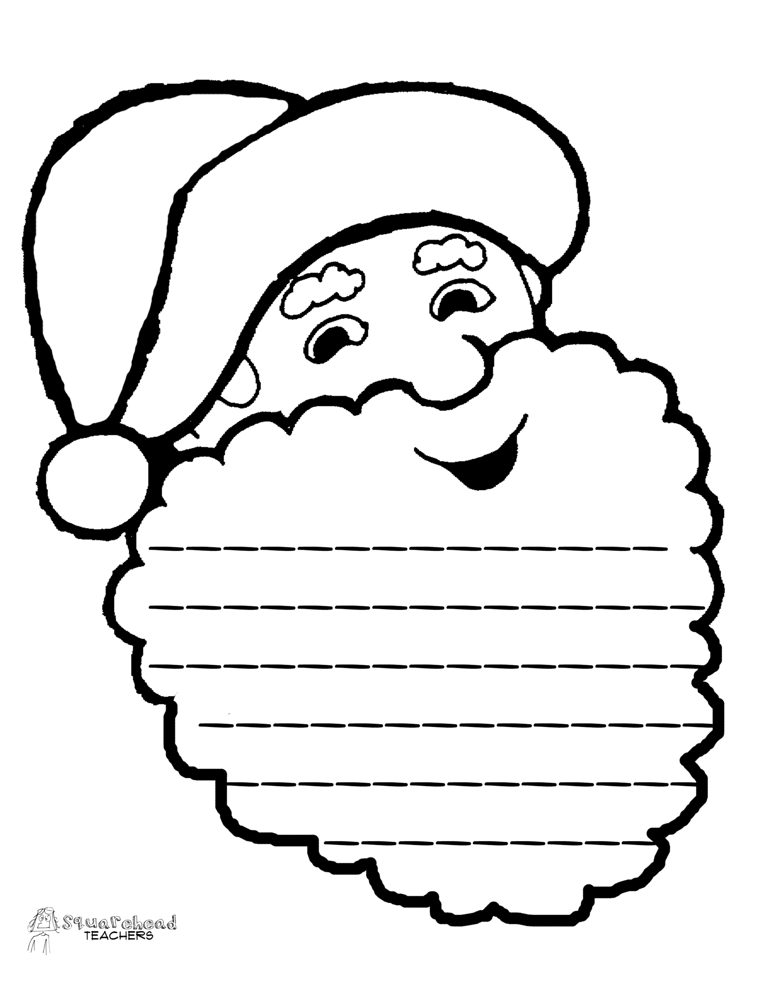 Informative Paragraph Planner (Santa) | Squarehead Teachers