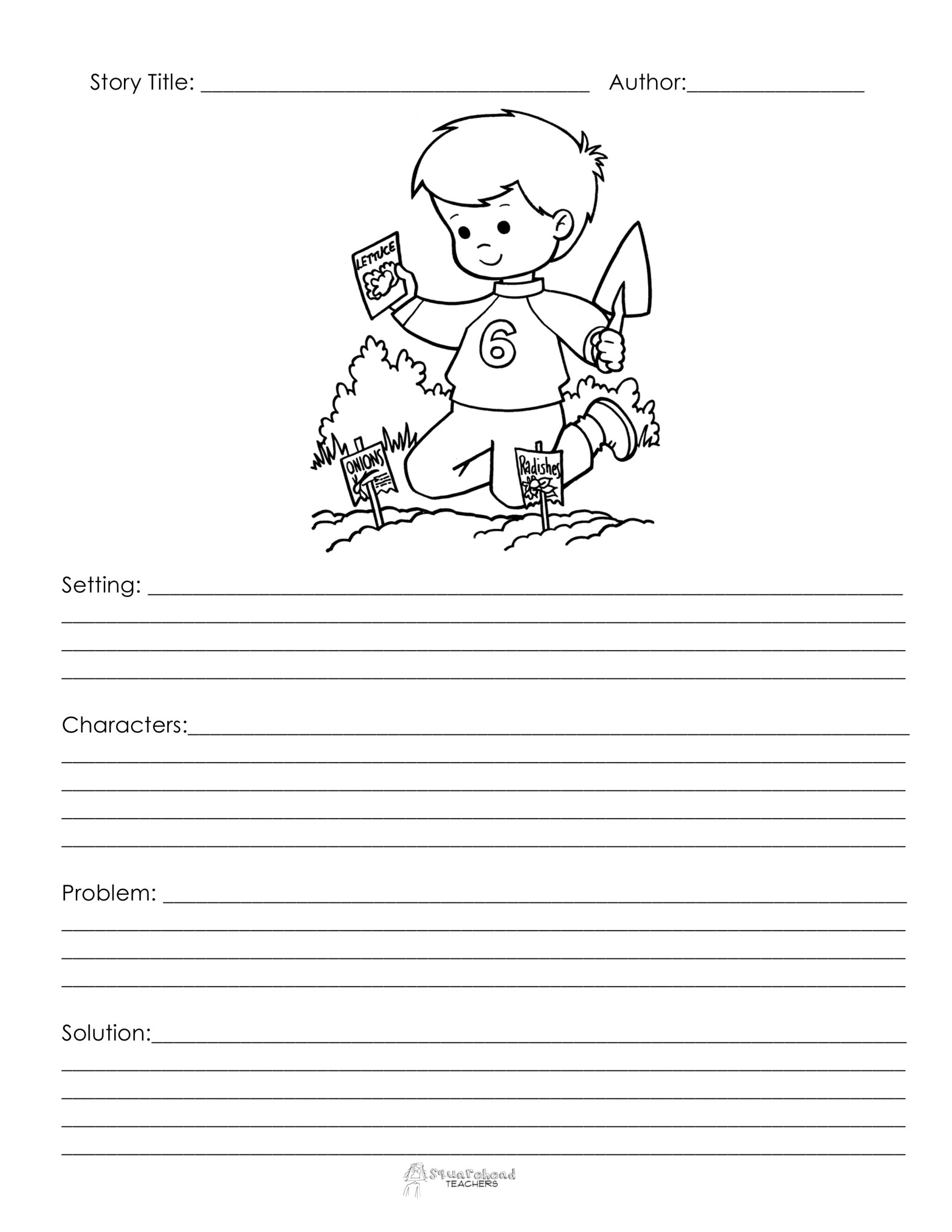 Spring Story Starters (free!) | Squarehead Teachers