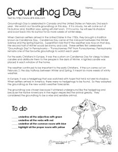 Groundhog Day Activity | Squarehead Teachers
