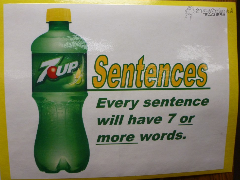 7 Up Sentences | Squarehead Teachers