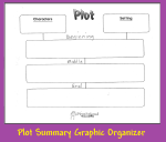 EASY Plot Summary Graphic Organizer (lower grades) | Squarehead Teachers