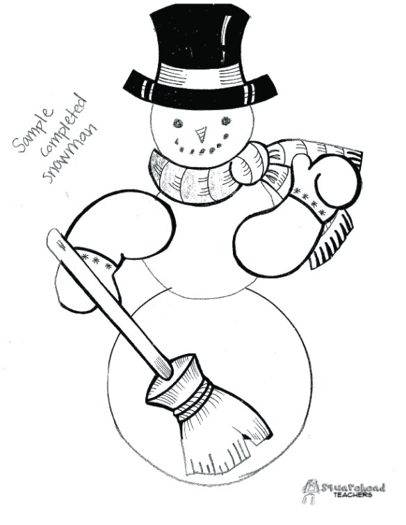 Snowman Adjectives Project | Squarehead Teachers