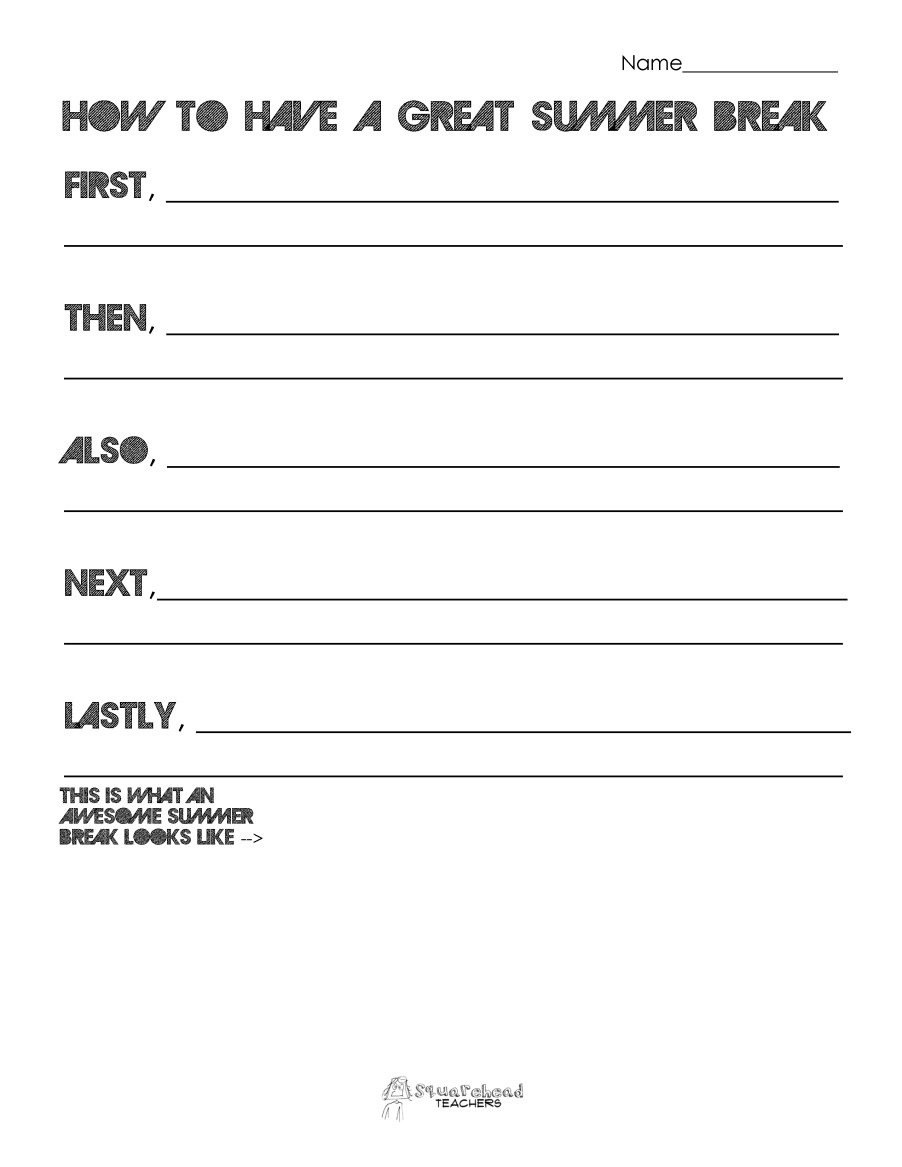 How to Have a Great Summer Break | Squarehead Teachers