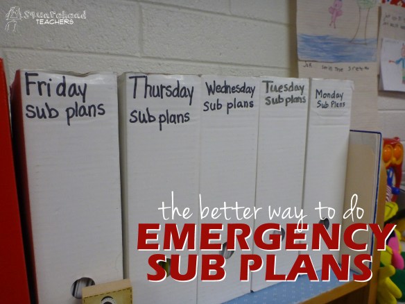 Emergency Sub Plans | Squarehead Teachers