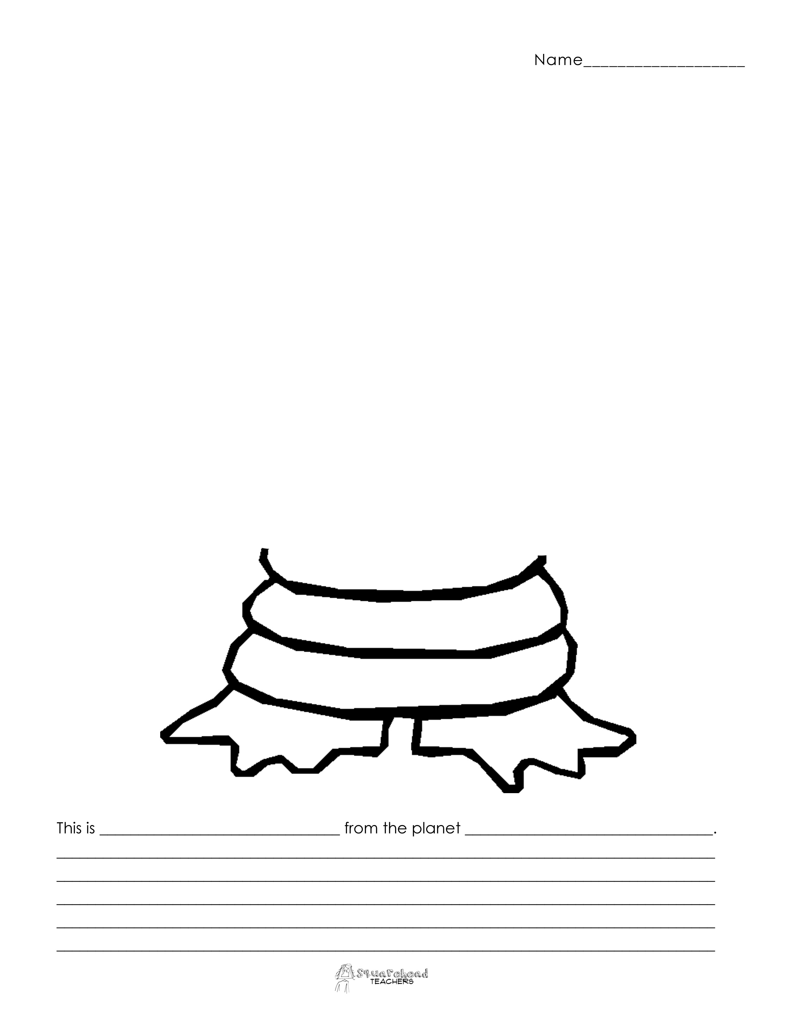 Finish the Alien (Writing/Drawing Project) | Squarehead Teachers