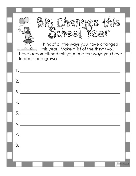 End of the Year Book (10 Page Printable) | Squarehead Teachers