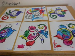 Funky Monkey Painting Project | Squarehead Teachers