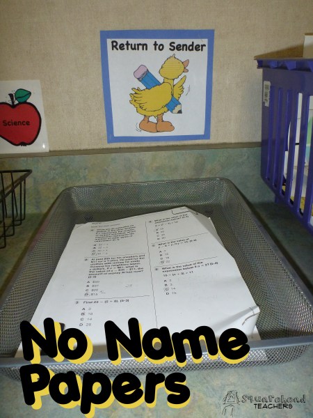 Return to Sender: No Name Papers | Squarehead Teachers