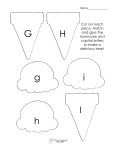 Upper & Lower Case Letters – Ice Cream Cones | Squarehead Teachers