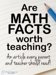 Are Basic Math Facts Worth Teaching? | Squarehead Teachers
