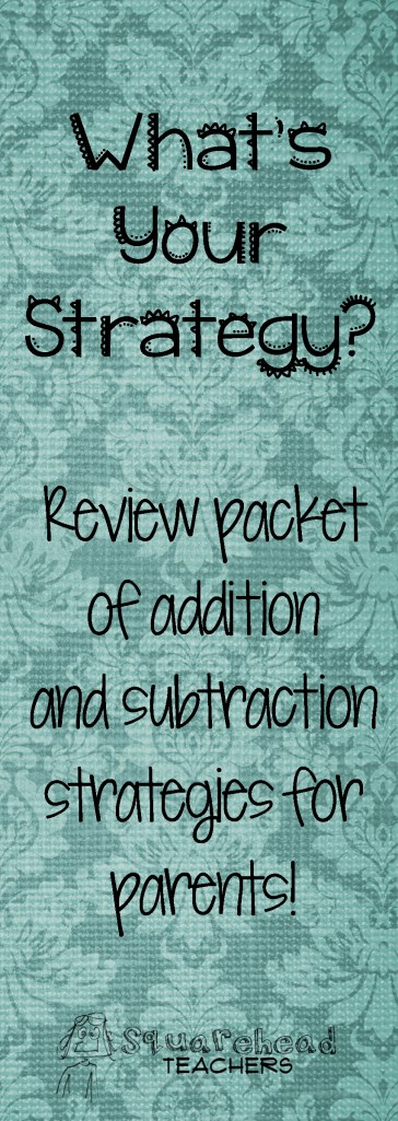 Basic Math Strategies (Review Packet for Parents) | Squarehead Teachers