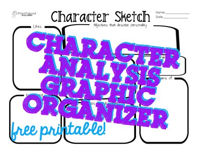Character Sketch/Analysis Graphic Organizer | Squarehead Teachers