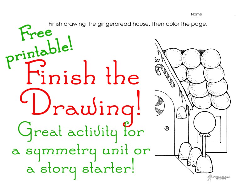 Finish the Drawing- Christmas | Squarehead Teachers