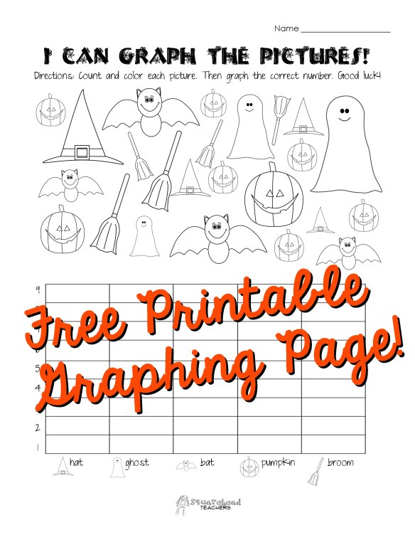 Halloween Graphing Page (Kindergarten, First Grade) | Squarehead Teachers