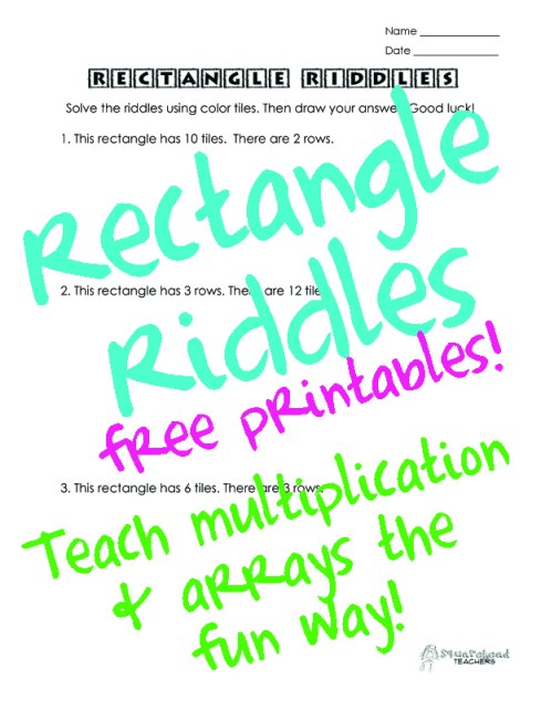 Rectangle Riddles (Multiplication & Array Practice) | Squarehead Teachers