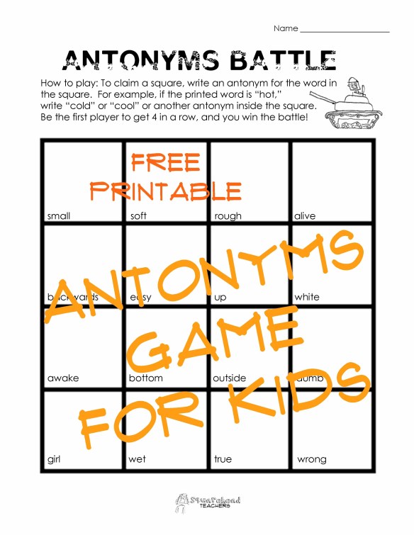 Antonyms Game for Kids | Squarehead Teachers