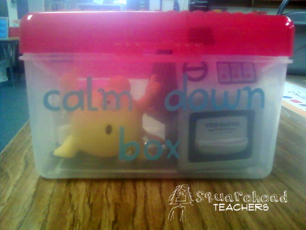 Calm Down Box | Squarehead Teachers