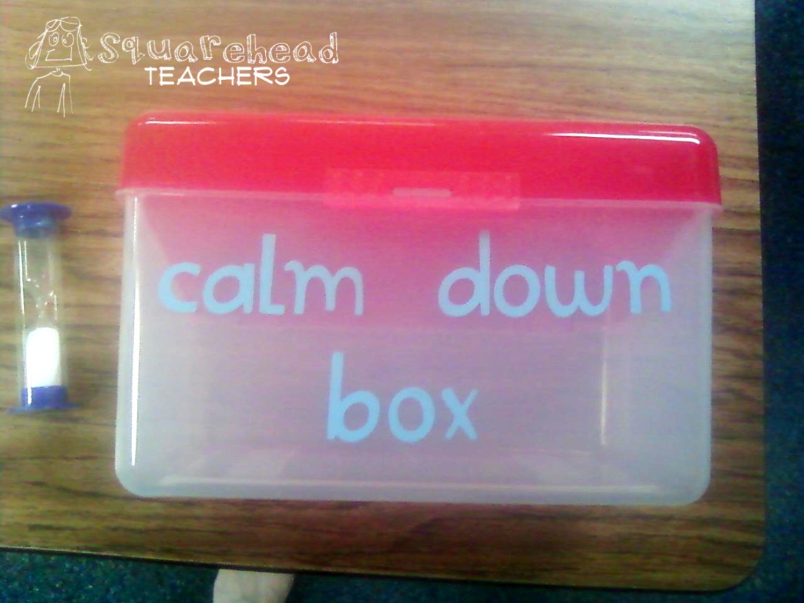 Calm Down Box | Squarehead Teachers