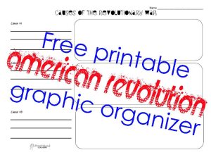 Graphic Organizer: Causes of the American Revolution | Squarehead Teachers