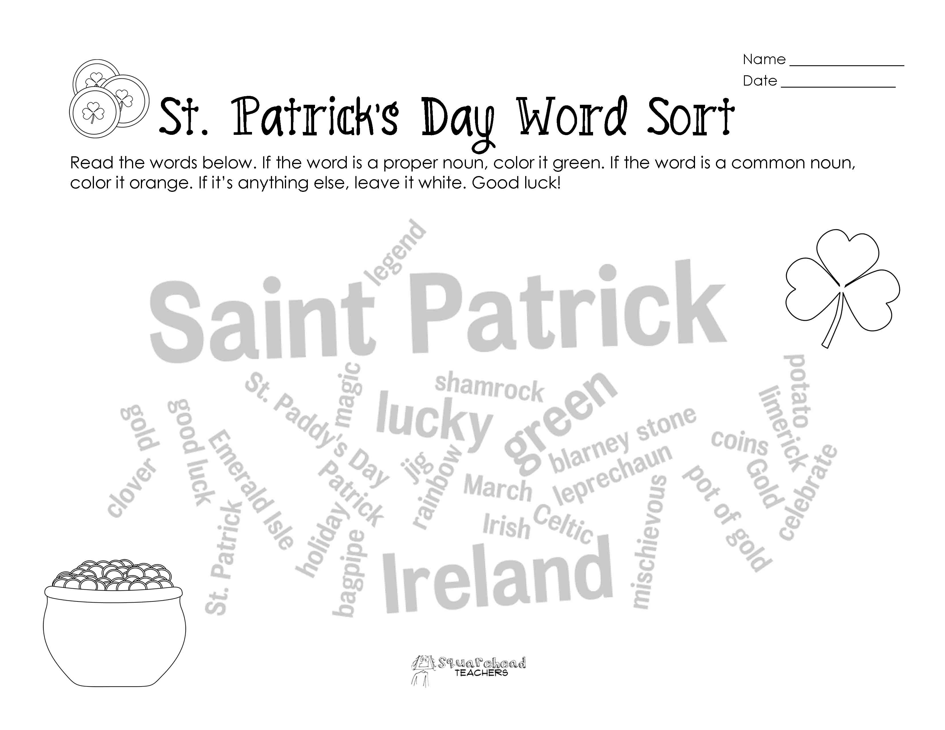St. Patrick’s Day | Squarehead Teachers