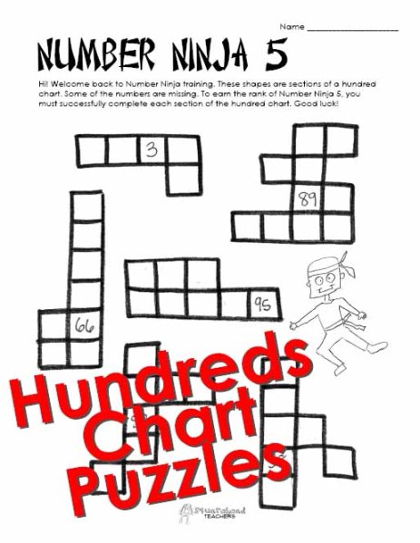 Number Ninja (Hundreds Chart Puzzles) | Squarehead Teachers