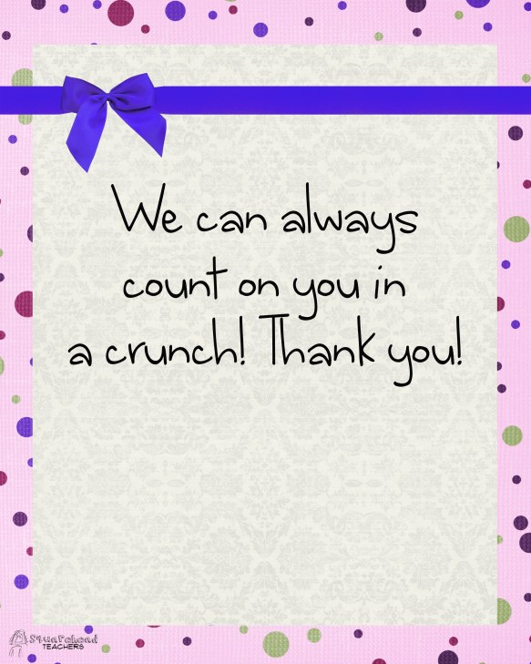 Candy Thank You Notes | Squarehead Teachers