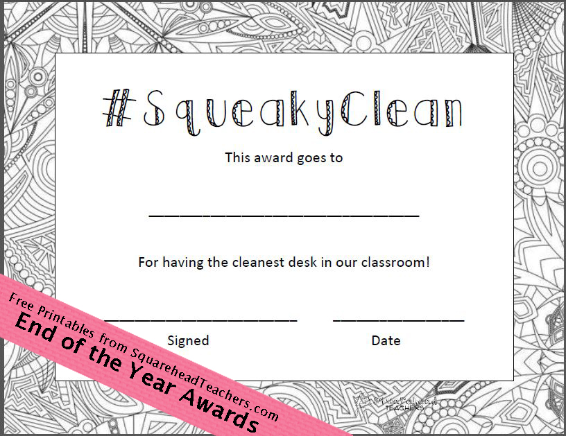 You’re A Star (free printable blank certificates) | Squarehead Teachers