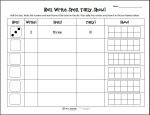 Roll Dice, Write/Tally the Numbers | Squarehead Teachers