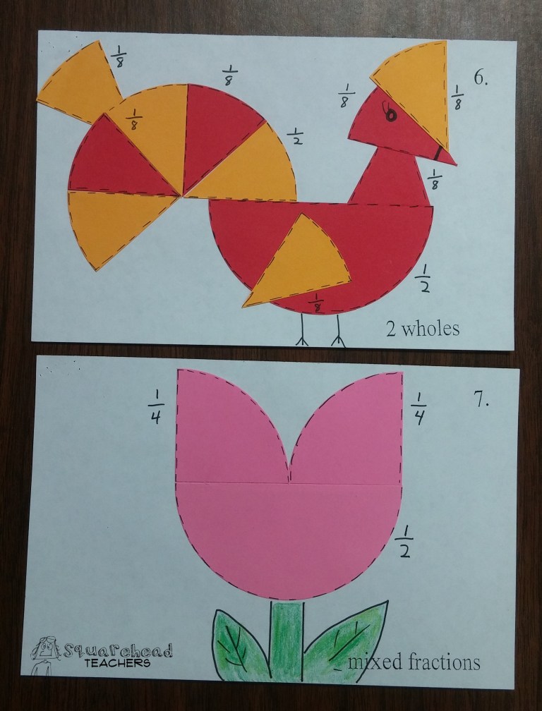 Fraction Pictures (Pictures Only) | Squarehead Teachers
