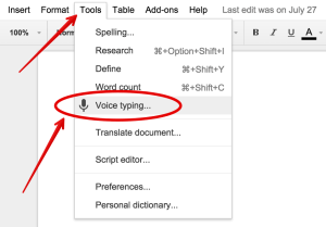 Google Voice Typing Tool | Squarehead Teachers